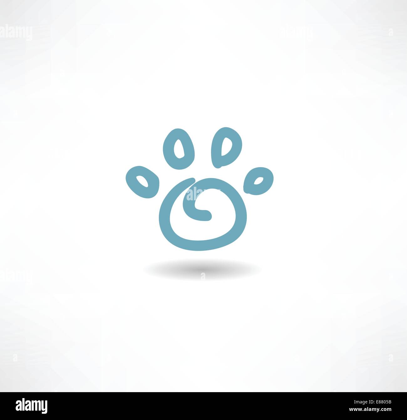 The print icon dog leg Stock Vector Image & Art - Alamy