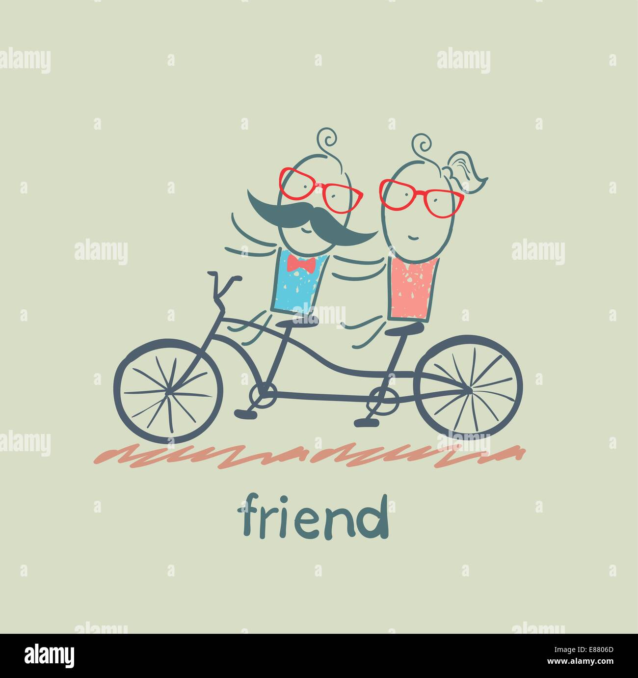 Friend wheel Stock Vector Images - Alamy