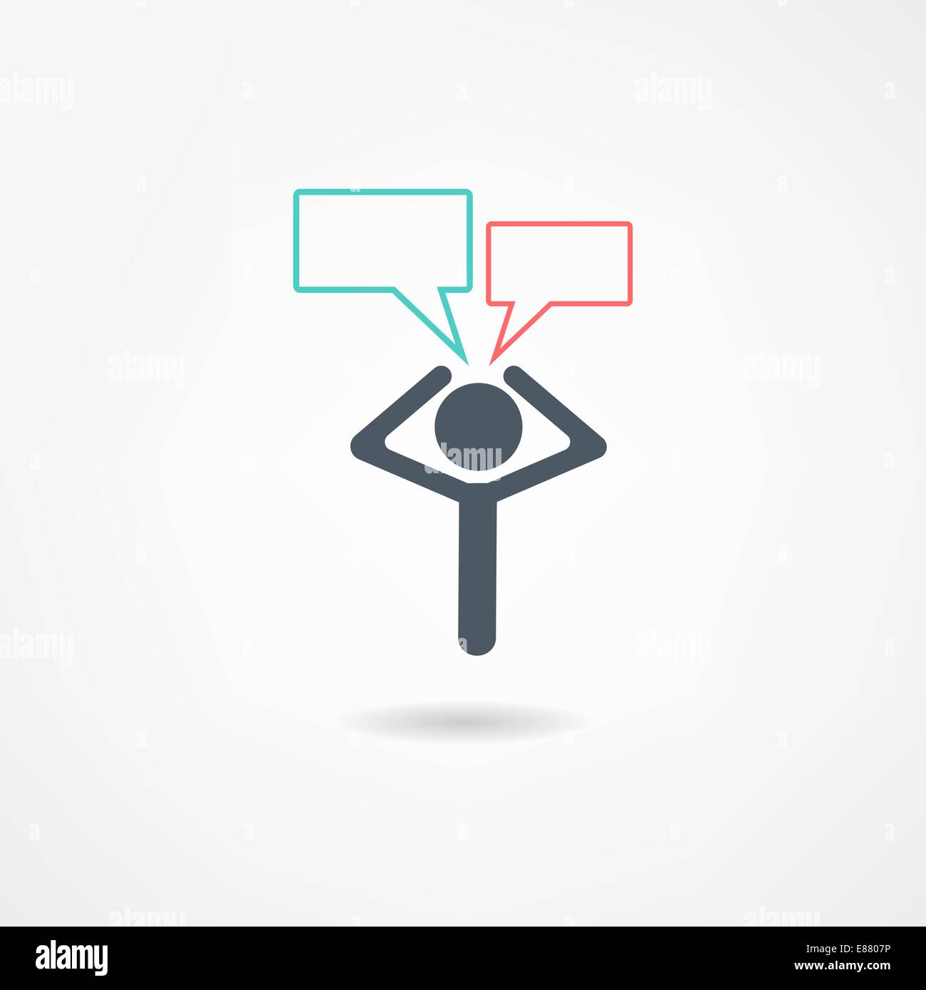 Thought bubble light bulb Cut Out Stock Images & Pictures - Alamy