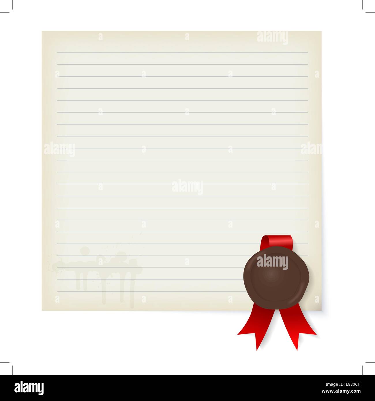 Wax Paper Isolated Stock Vector Images - Alamy