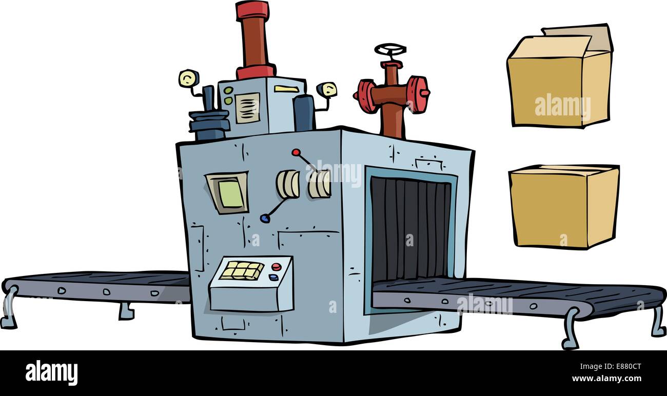 Production equipment on a white background vector illustration Stock ...