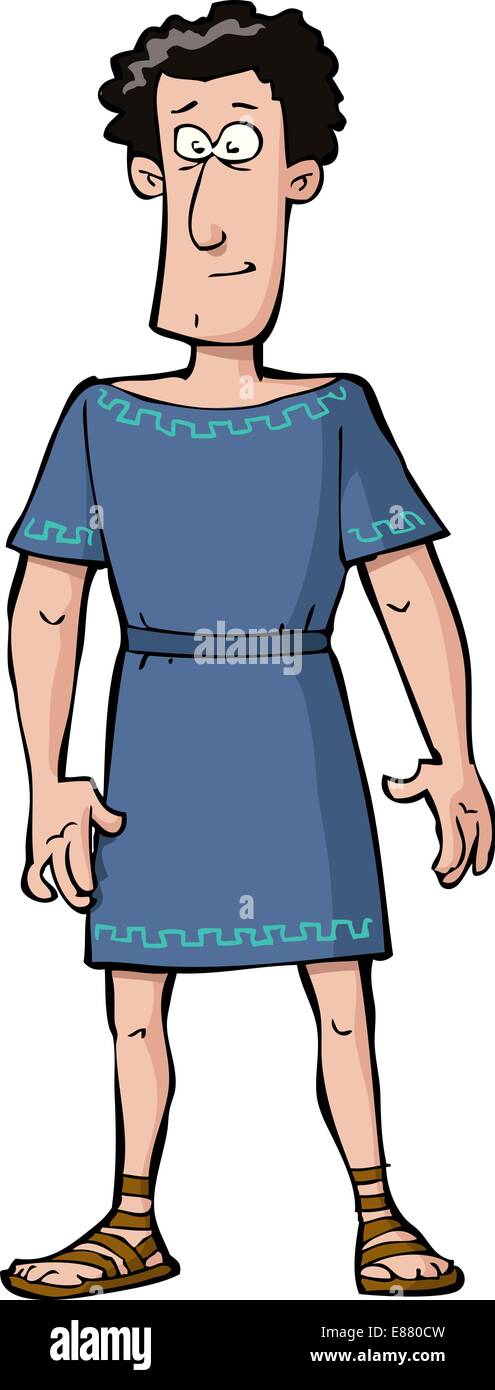 Roman citizen on a white background vector illustration Stock Vector ...
