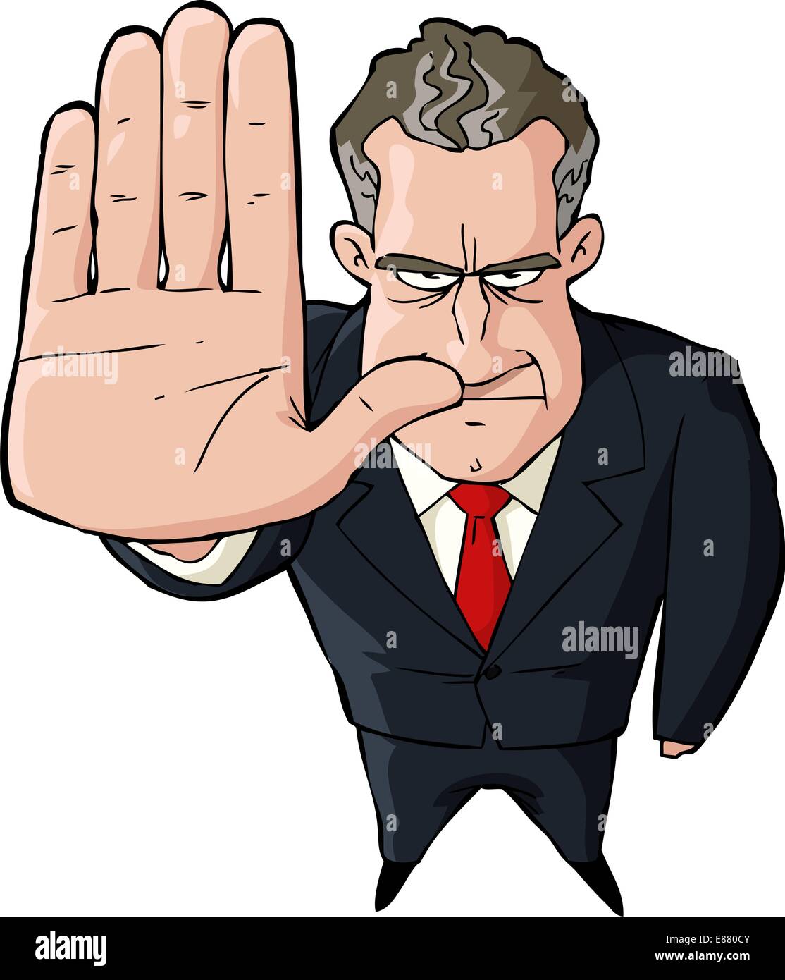 Stop Hand Cartoon