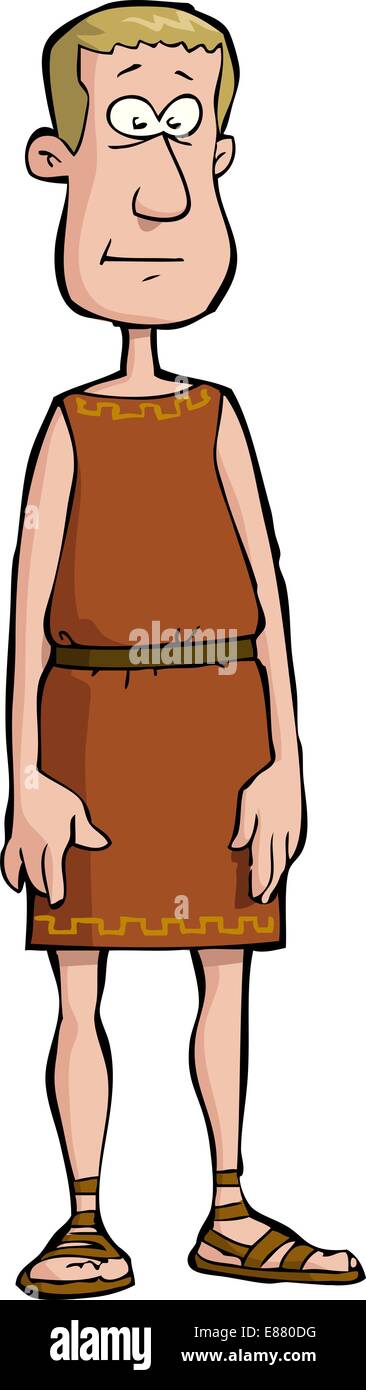 Roman citizen on a white background vector illustration Stock Vector ...