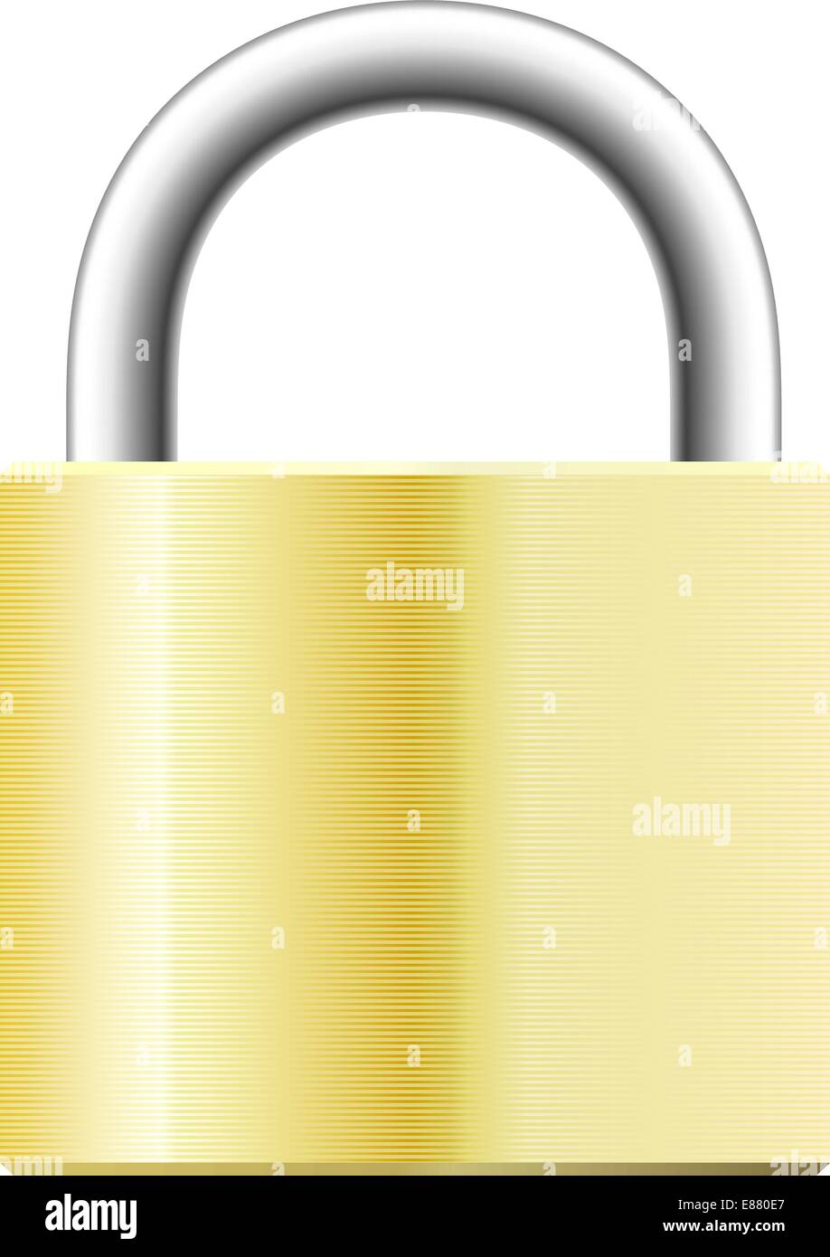 Illustration of yellow padlock Stock Vector Image & Art - Alamy