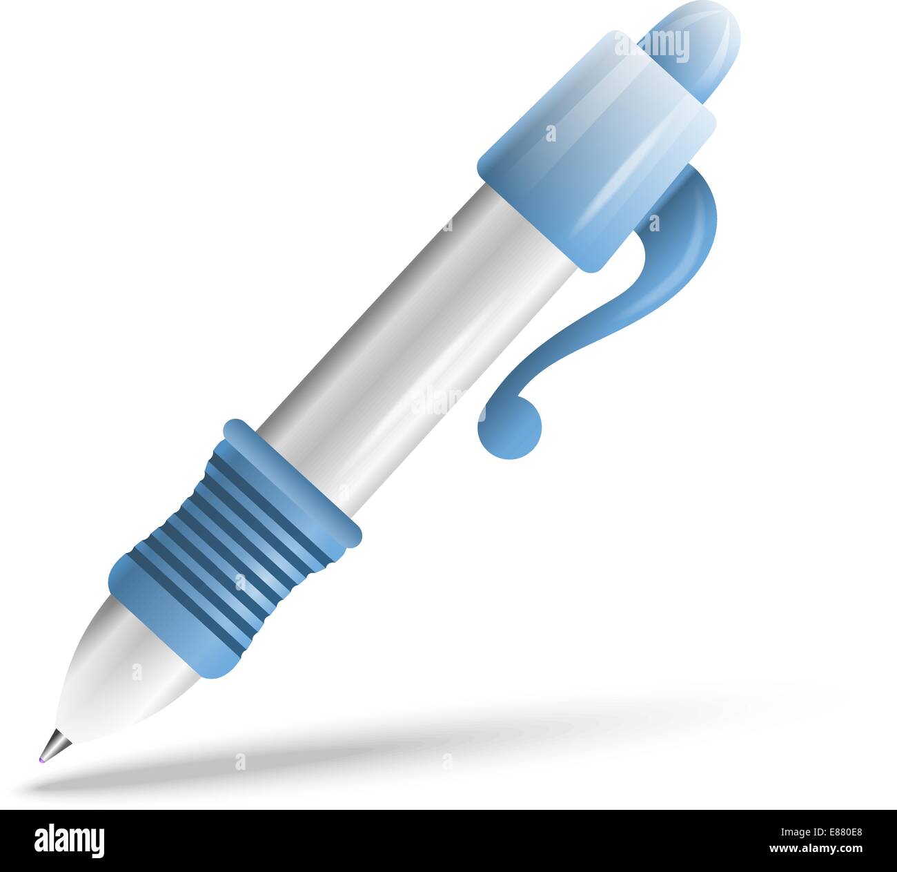 Ballpoint pen on a white background Stock Vector Image & Art - Alamy
