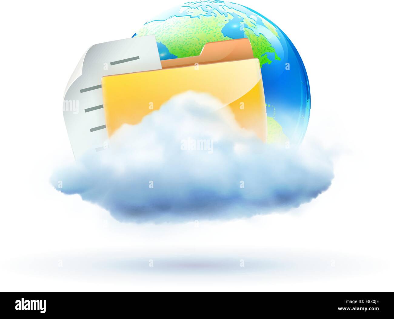 Vector illustration of cool global communication concept Stock Vector ...