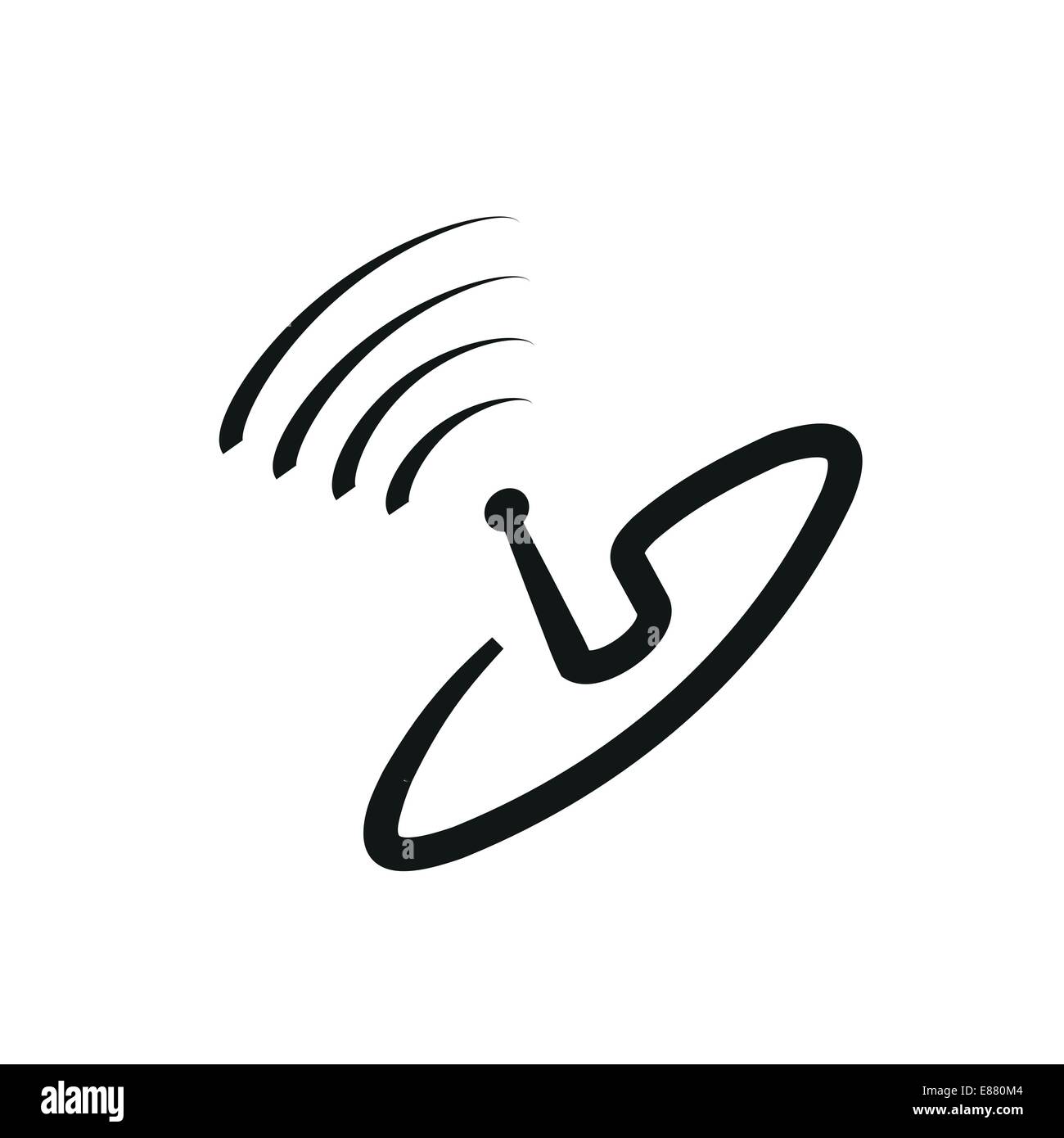 Television dish aerial Stock Vector Images - Alamy