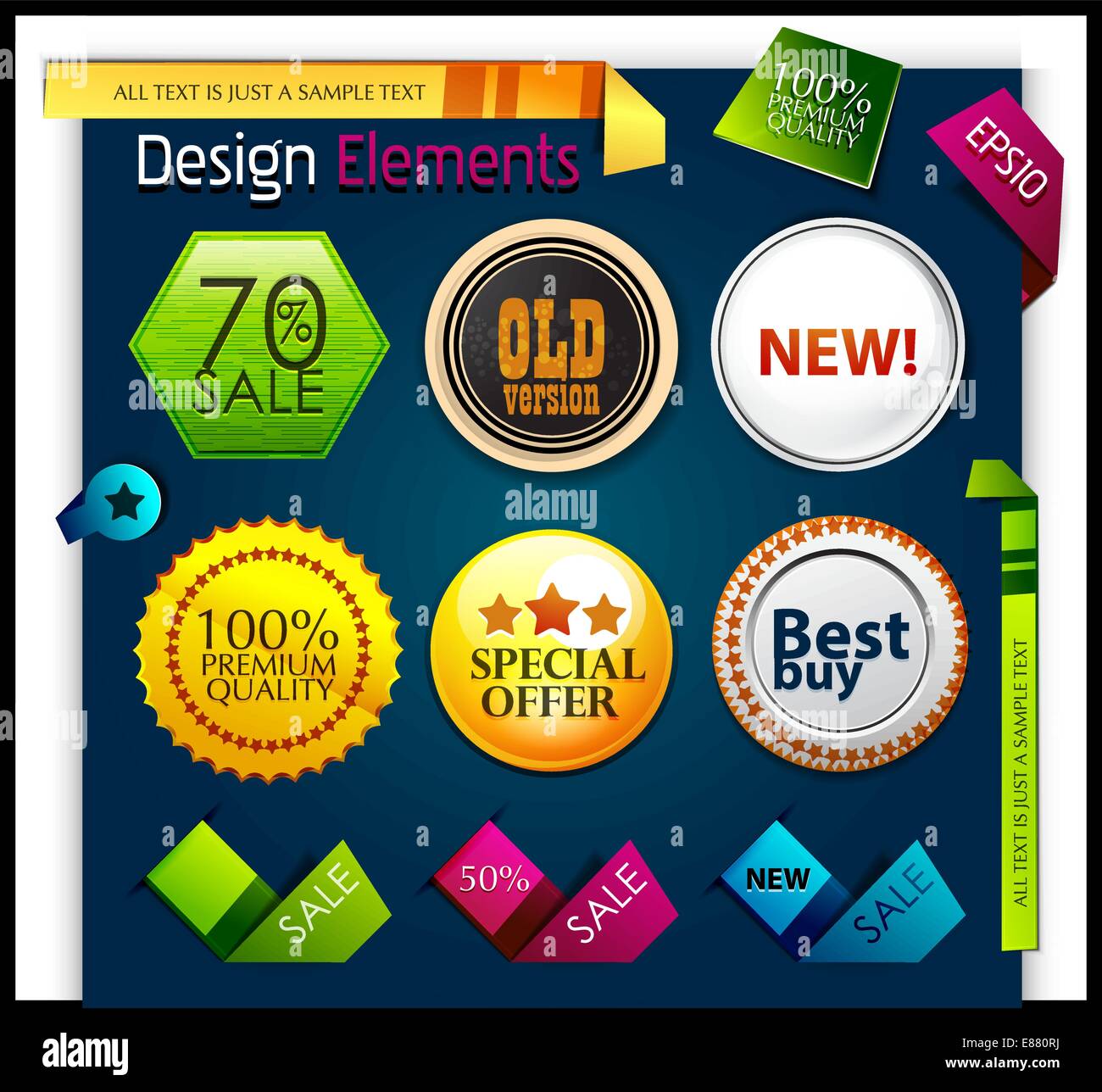 Set of vector labels Stock Vector Image & Art - Alamy