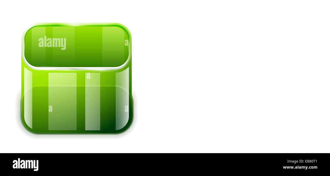 Vector app glass container icon Stock Vector Image & Art - Alamy