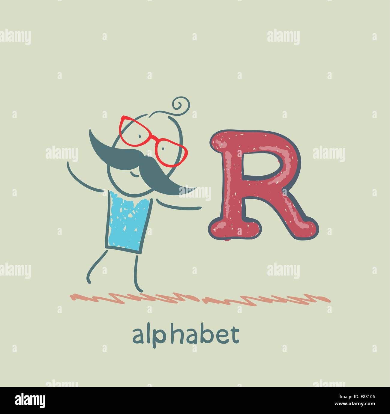 Man reading a letter Stock Vector Images - Alamy