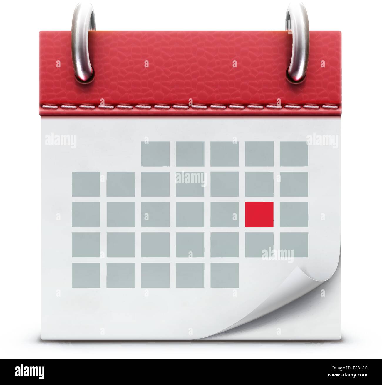 Spiral bound calendar Cut Out Stock Images & Pictures - Alamy