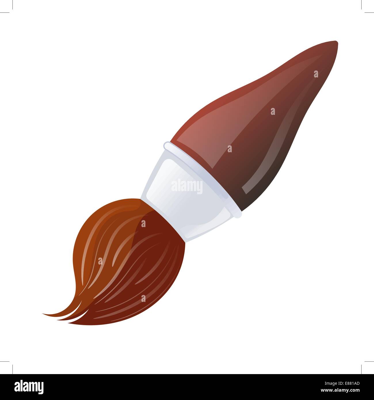 Illustration of red brushes Stock Vector Image & Art - Alamy