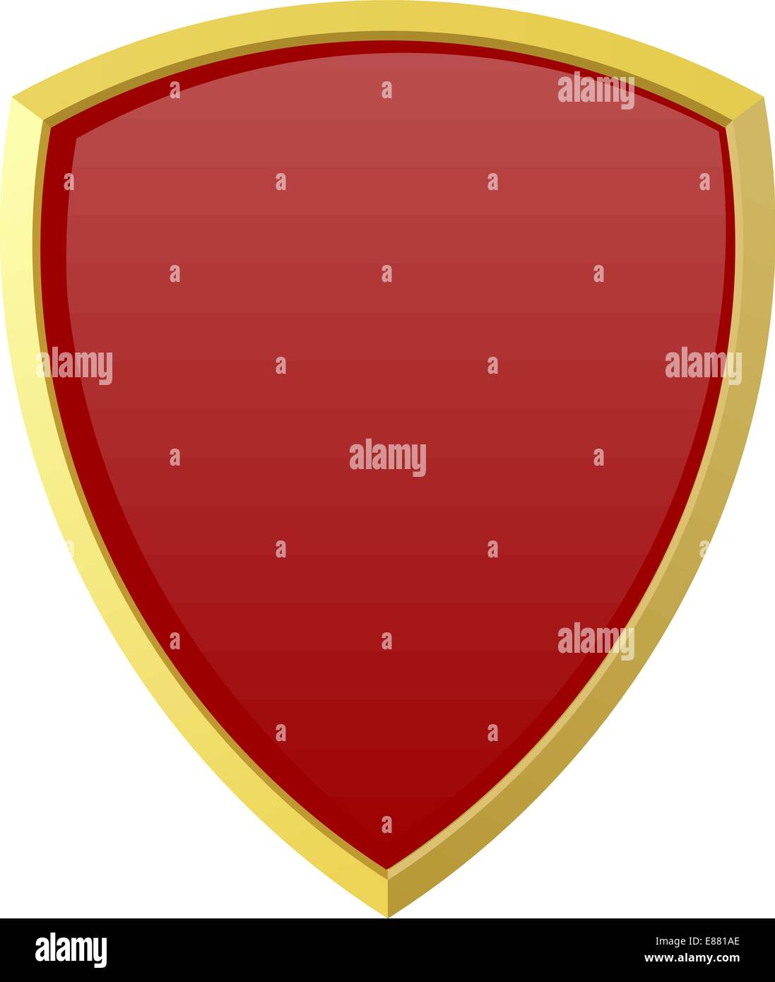 Red shield on white background Stock Vector Image & Art - Alamy
