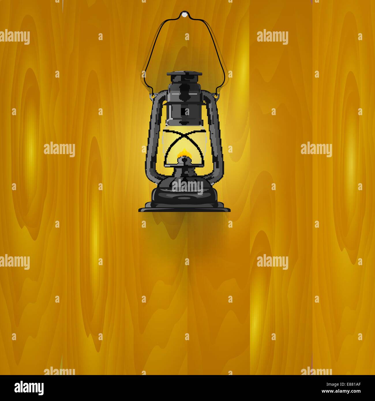 Safety kerosene lamp Stock Vector Images - Alamy