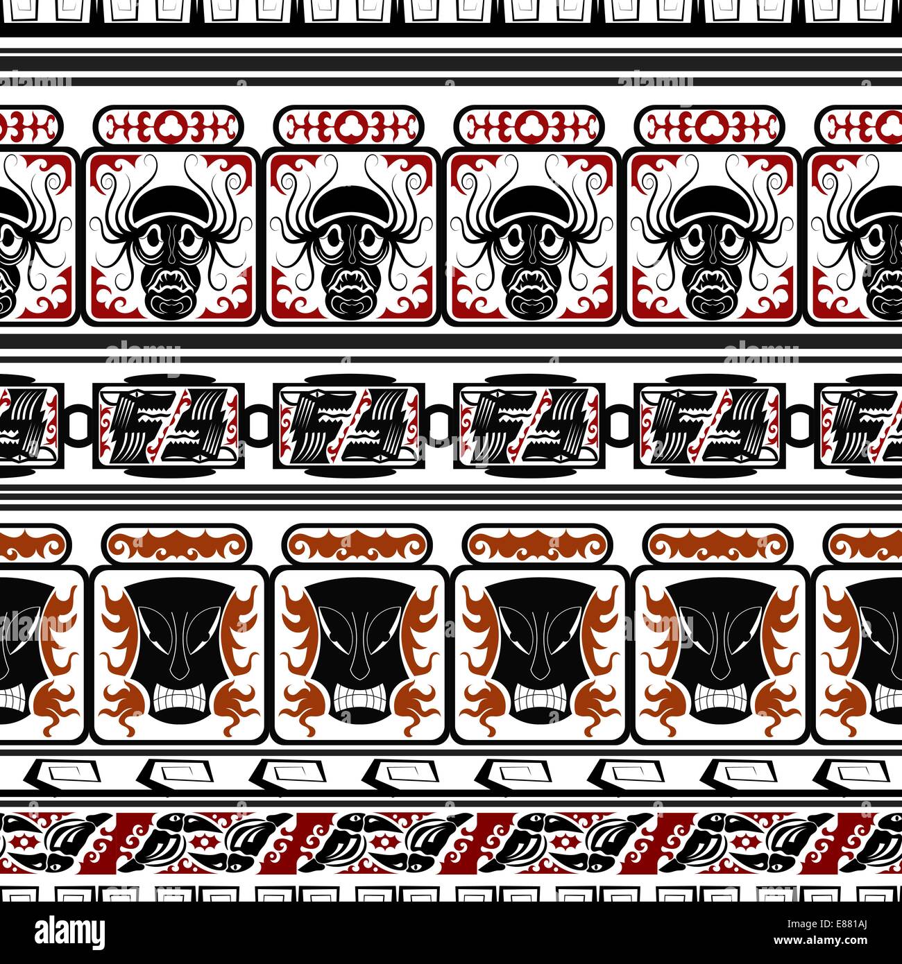 Indian seamless pattern Stock Vector Image & Art - Alamy