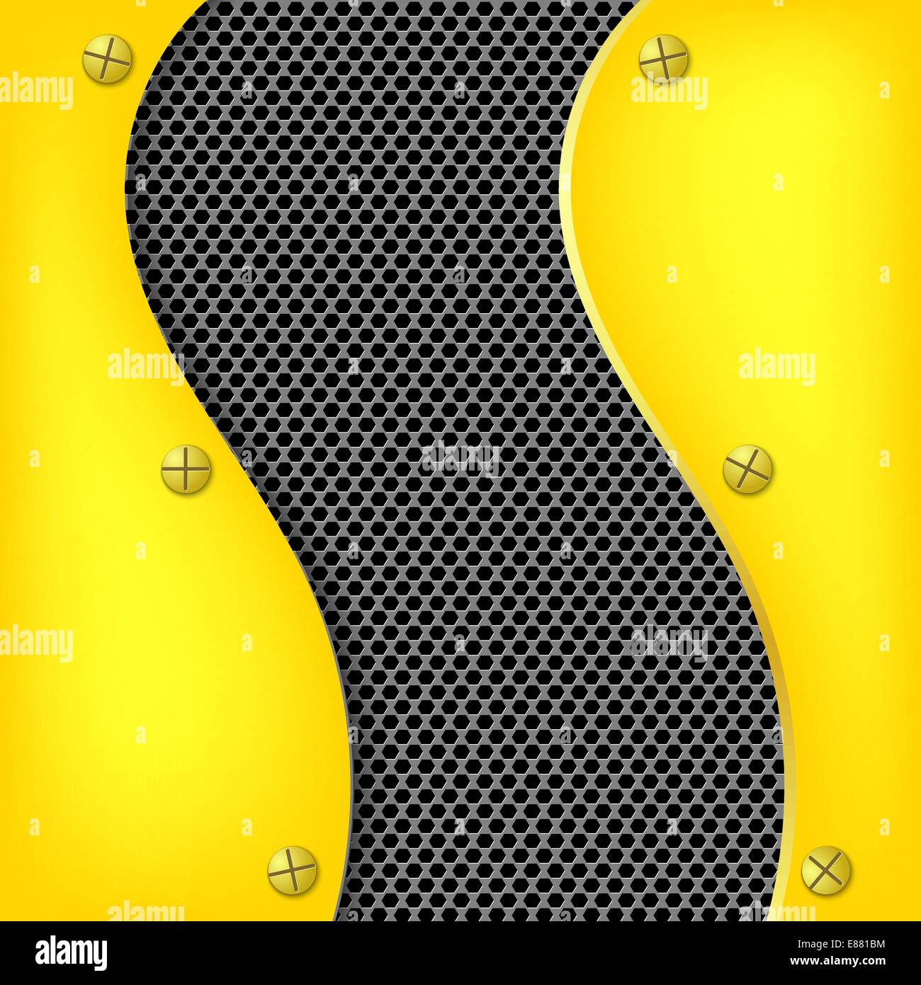 Abstract metallic yellow background Stock Vector Image & Art - Alamy