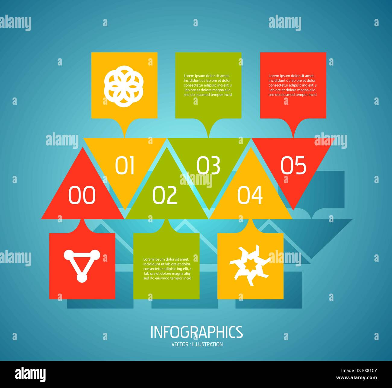 Infographic banner design elements, numbered lists Stock Vector Image ...