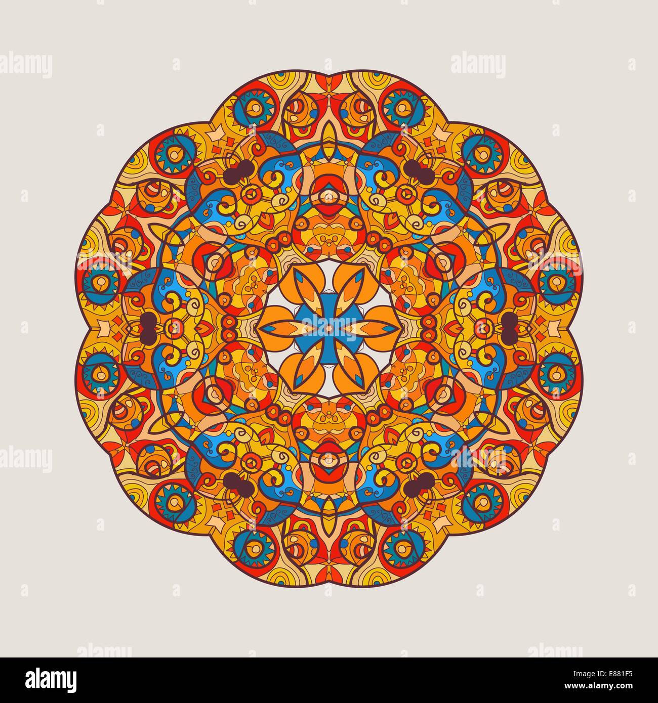 Oriental mandala motif Stock Vector Image & Art - Alamy