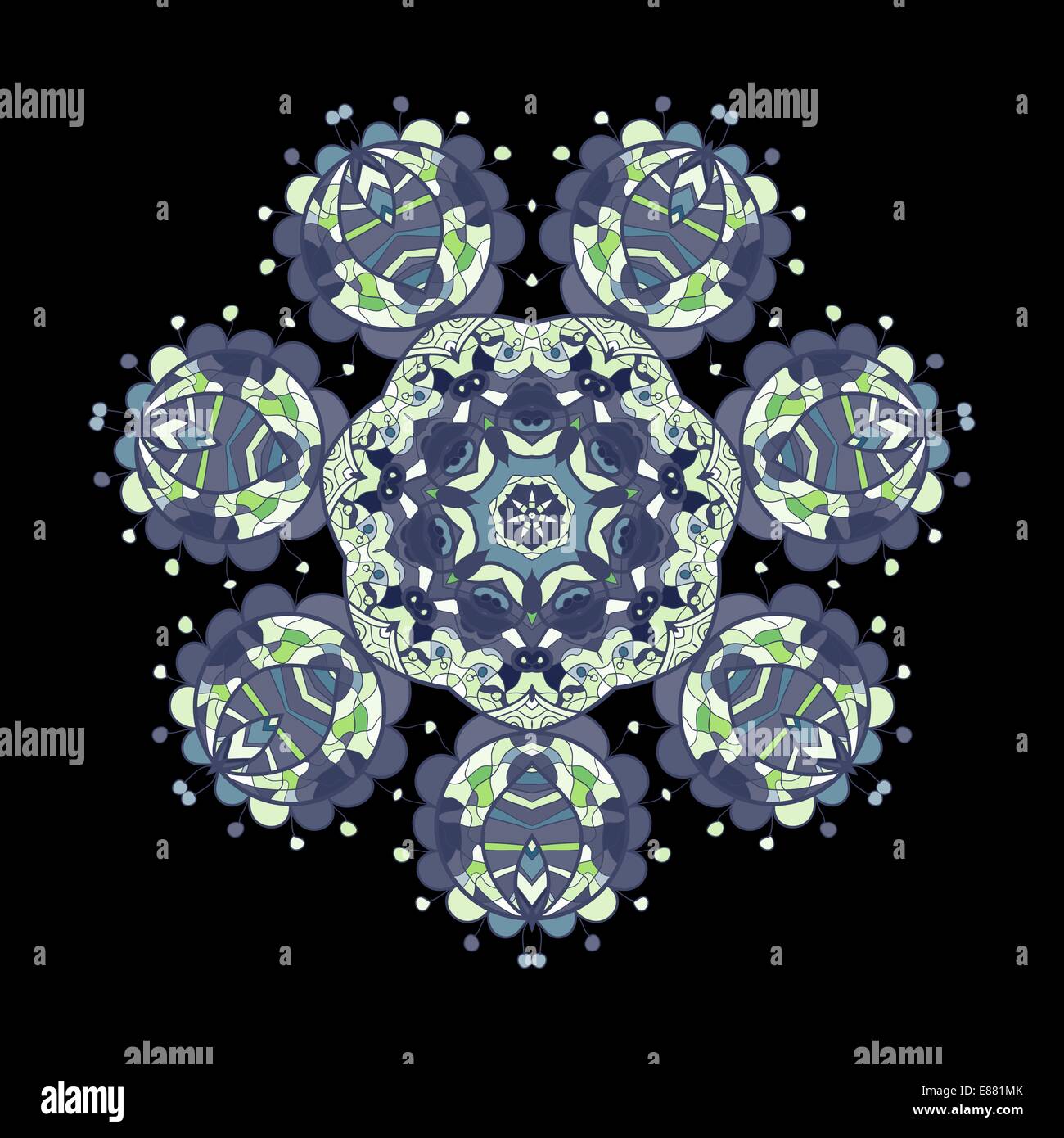 Vintage mandala with place for your text Stock Vector Image & Art - Alamy
