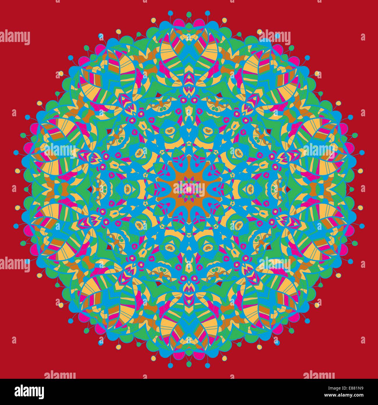 Oriental mandala motif Stock Vector Image & Art - Alamy