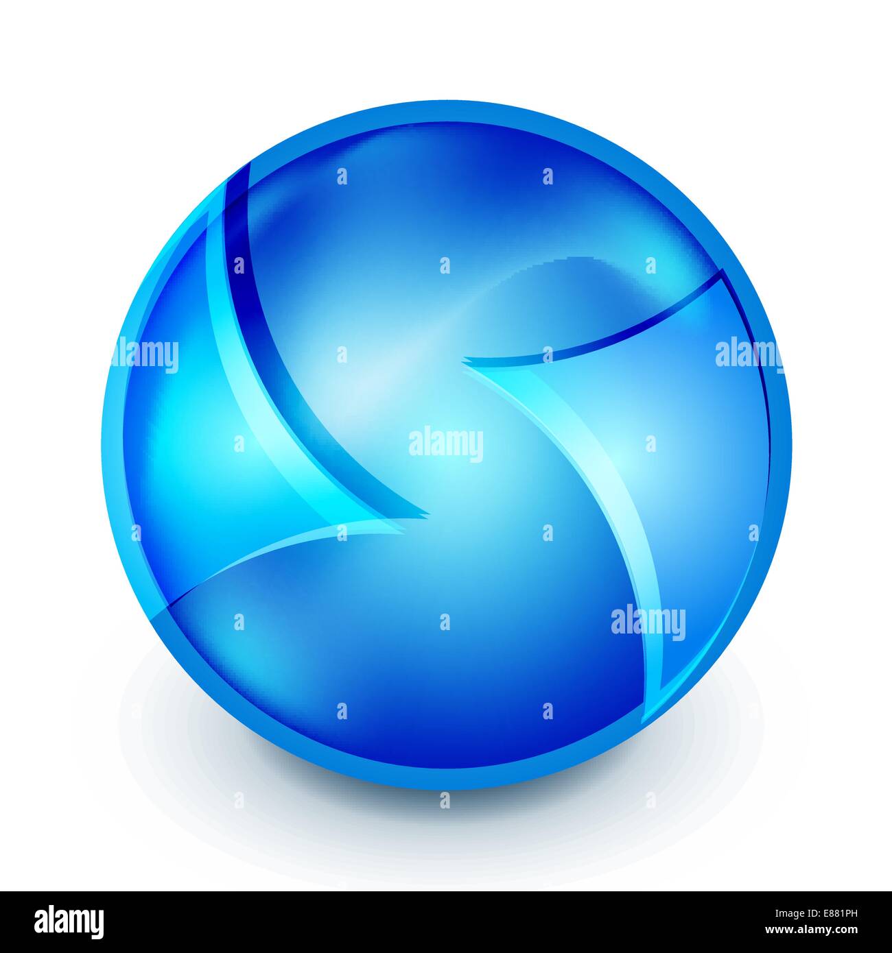Blue techno globe. Vector illustration Stock Vector Image & Art - Alamy