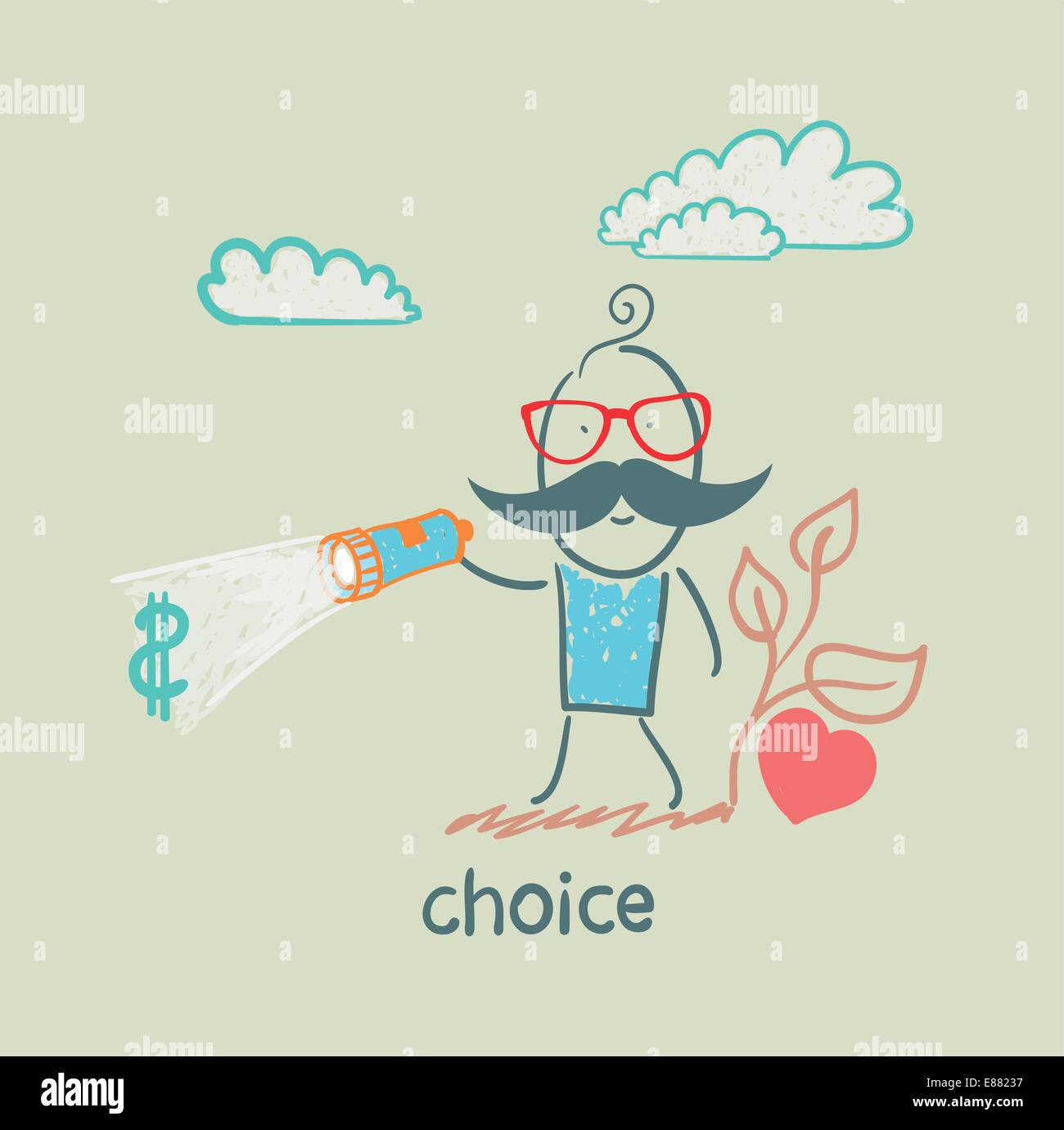 Cartoon characters looking forward Stock Vector Images - Alamy