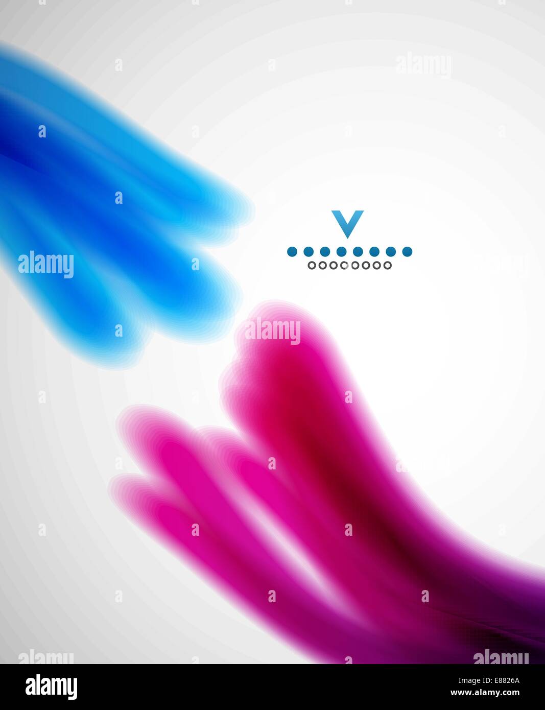 Flowing blurred lines design template. Vector Stock Vector Image & Art ...