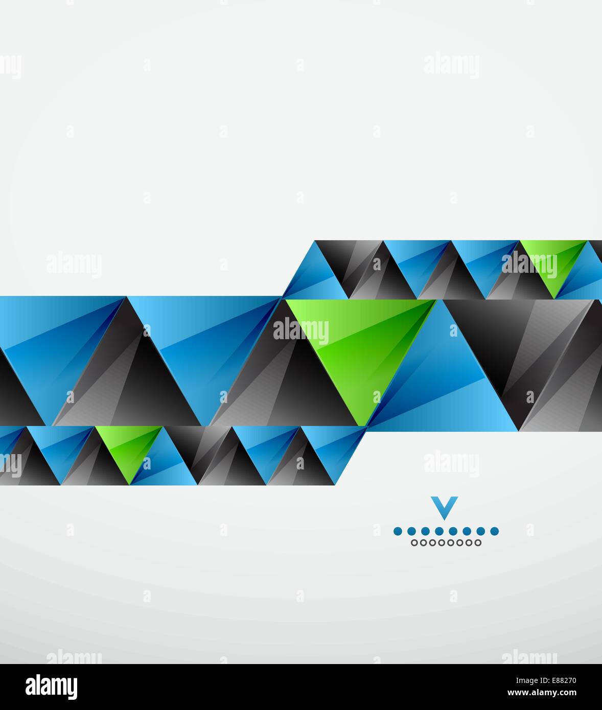 Colorful modern geometric triangle background. Vector illustration ...