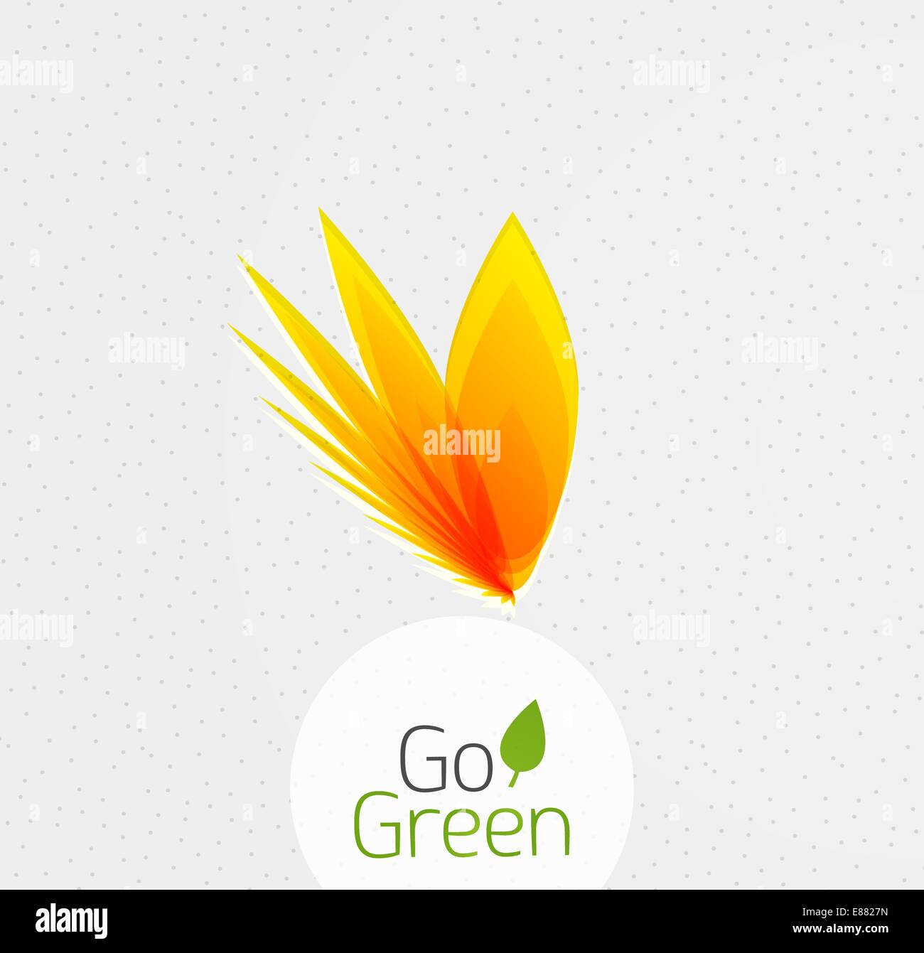 Abstract flower design. Go Green concept Stock Vector Image & Art - Alamy