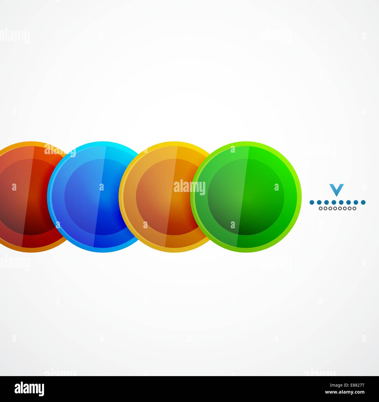 Geometrical circles abstract design template. Vector Stock Vector Image ...