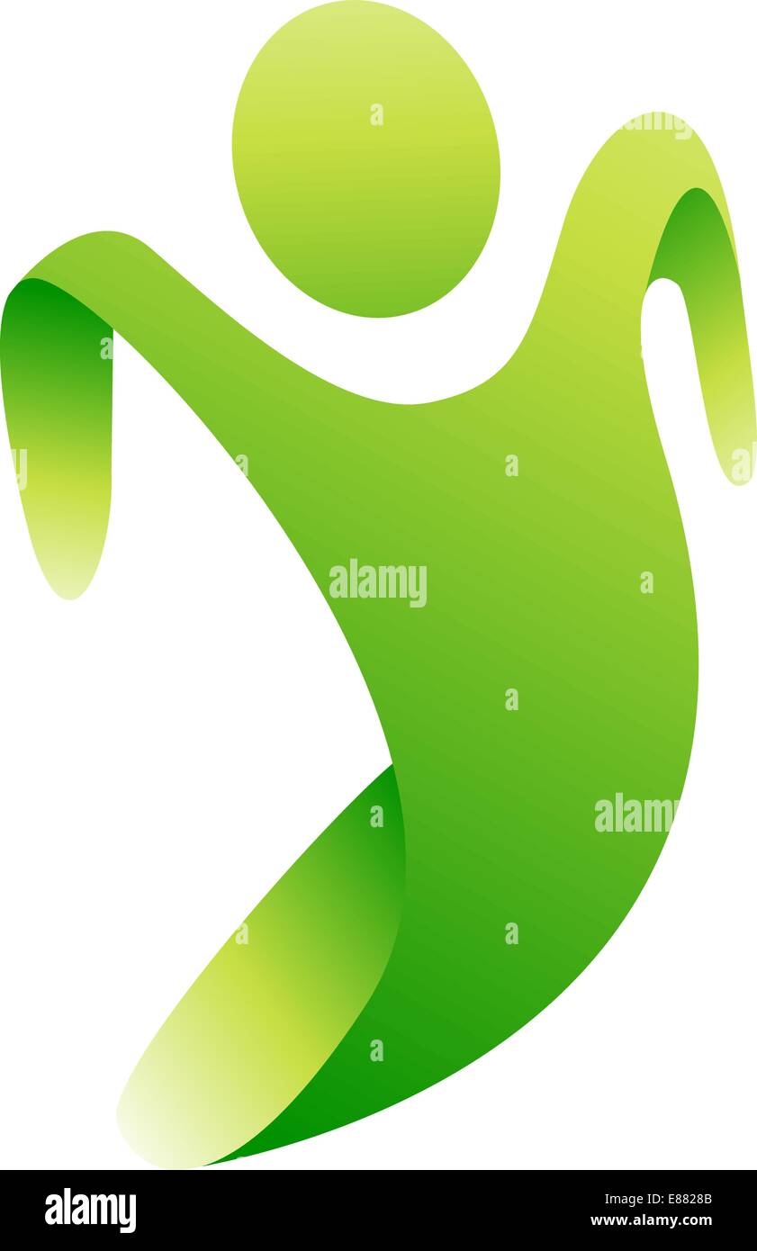 Vector green eco man concept Stock Vector Image & Art - Alamy