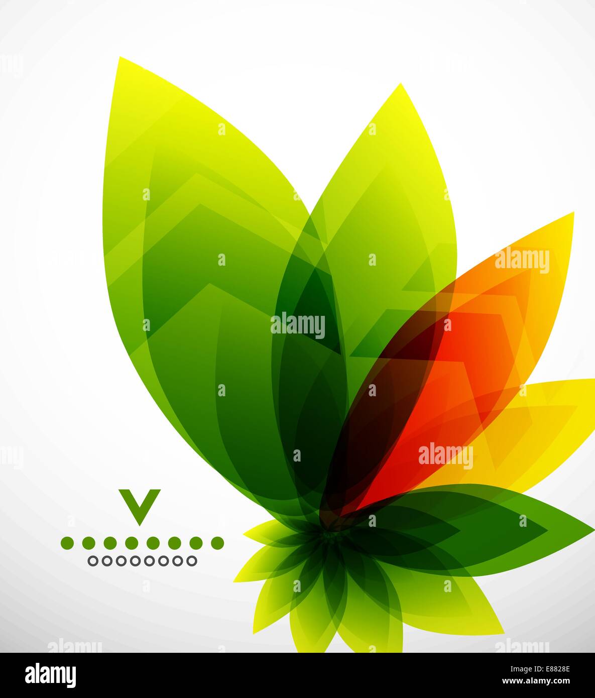 Colorful abstract flower design template. Vector background Stock ...