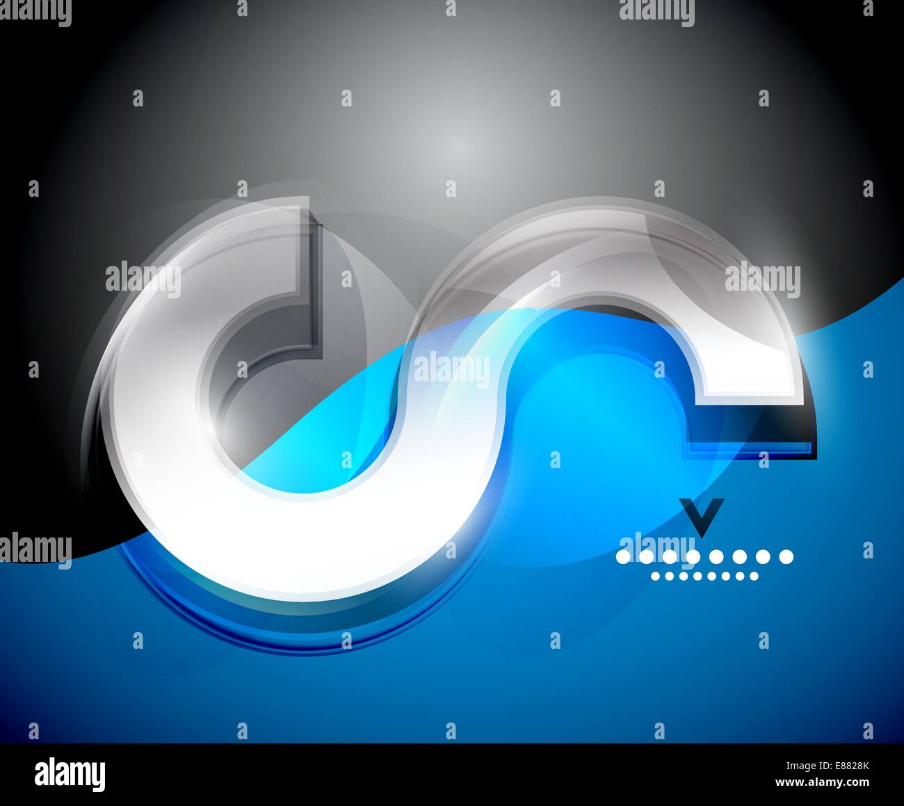 Digital wave design template. Vector illustration Stock Vector Image ...