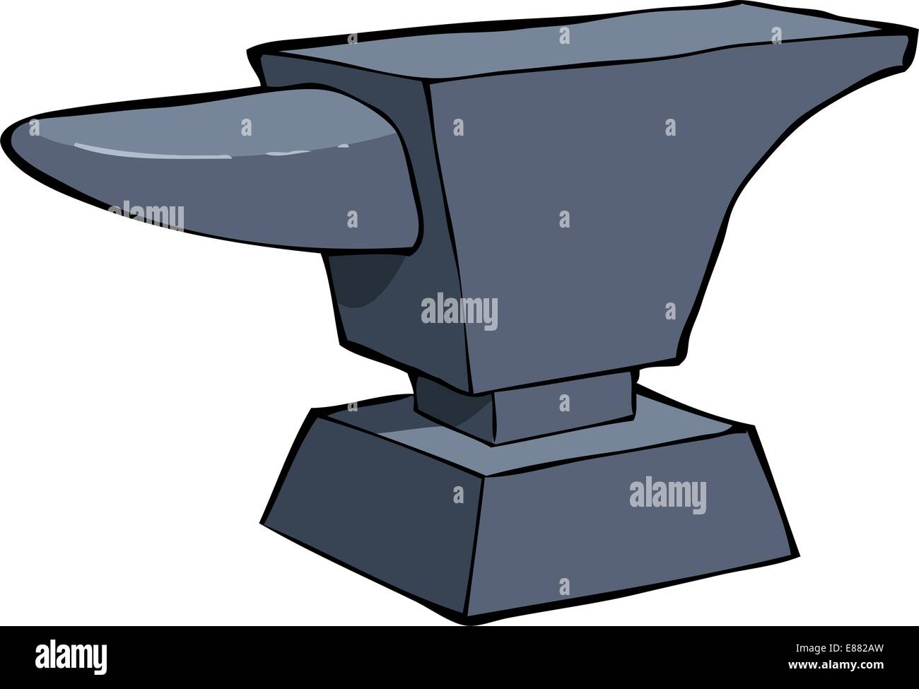 Anvil on a white background vector illustration Stock Vector Image ...