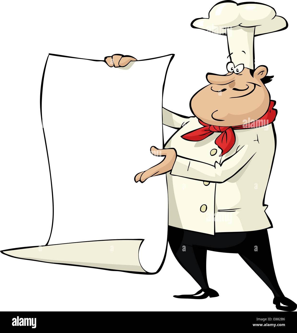 Cook on a white background vector illustration Stock Vector Image & Art ...