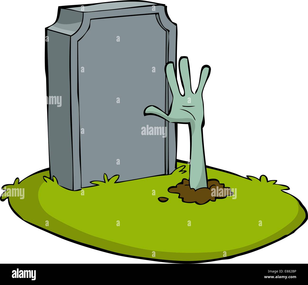 Hand out of the grave vector illustration Stock Vector Image & Art - Alamy