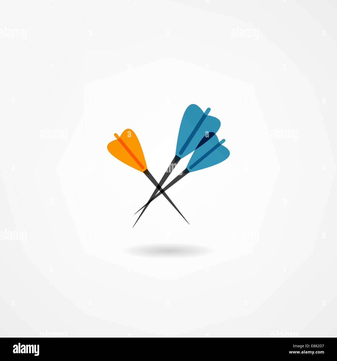 Darts icon target game symbol Stock Vector Images - Alamy