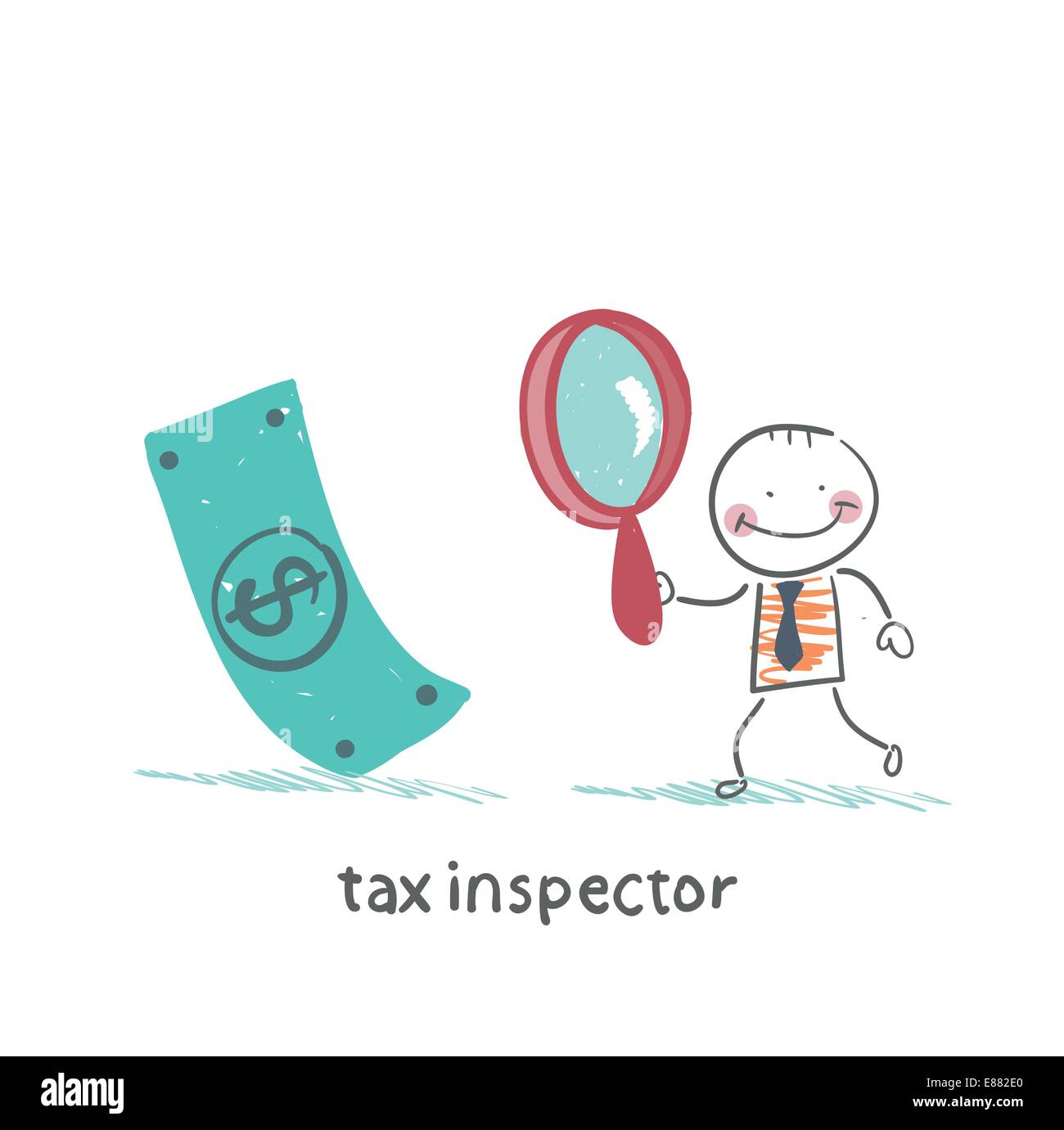 Tax inspector cartoon hi-res stock photography and images - Alamy