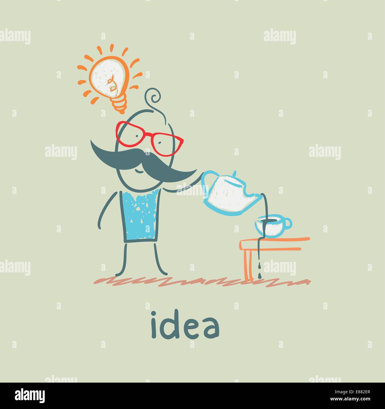 Light painting idea Stock Vector Images - Alamy