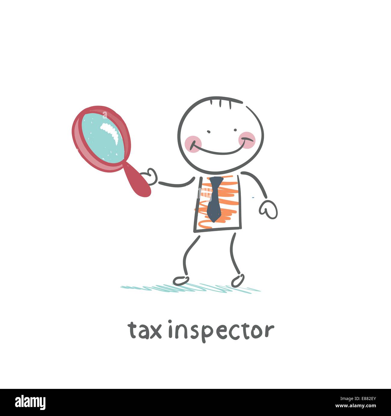 Financial inspector Stock Vector Images - Alamy