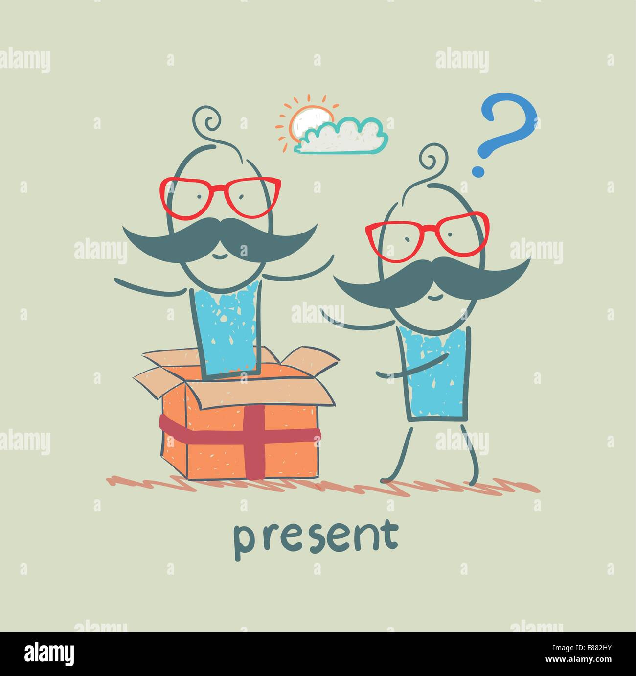 Received a gift Stock Vector Images - Alamy