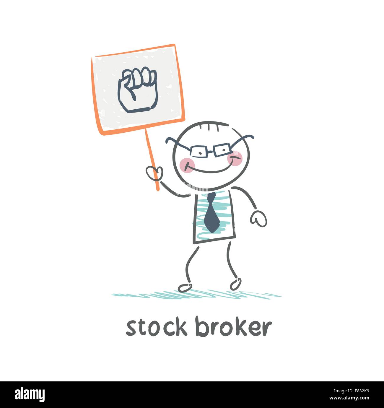 Busy man diagram Stock Vector Images - Alamy