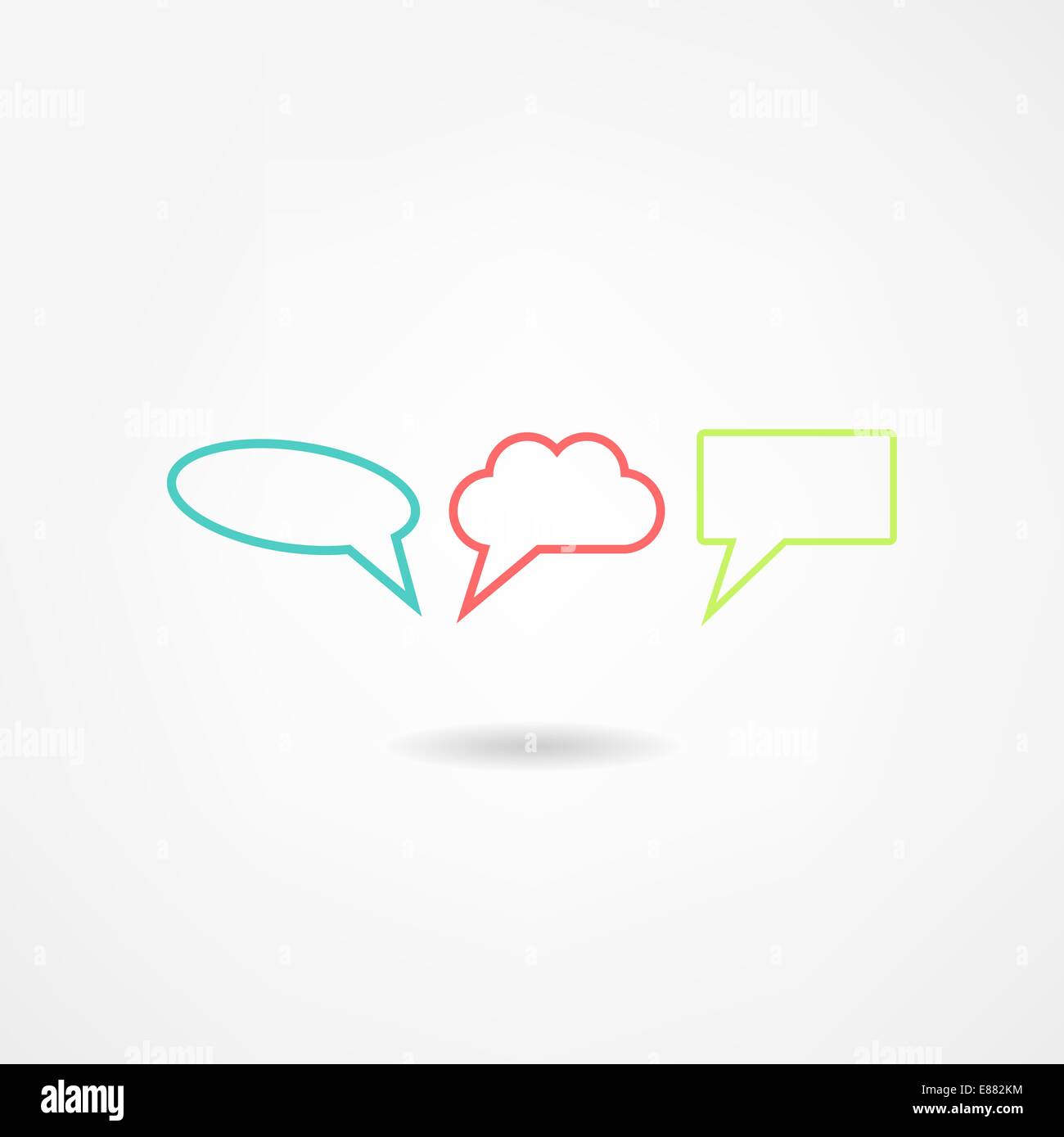 think bubble icon Stock Vector Image & Art - Alamy