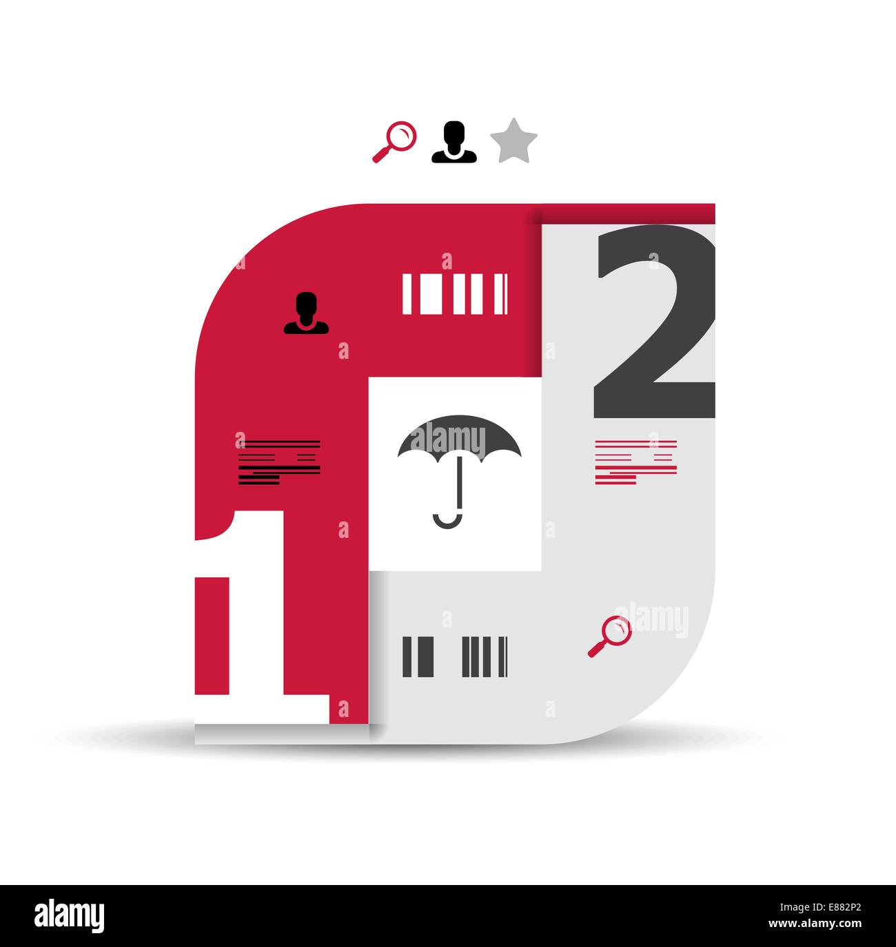 Steps card infographic design Cut Out Stock Images & Pictures - Alamy