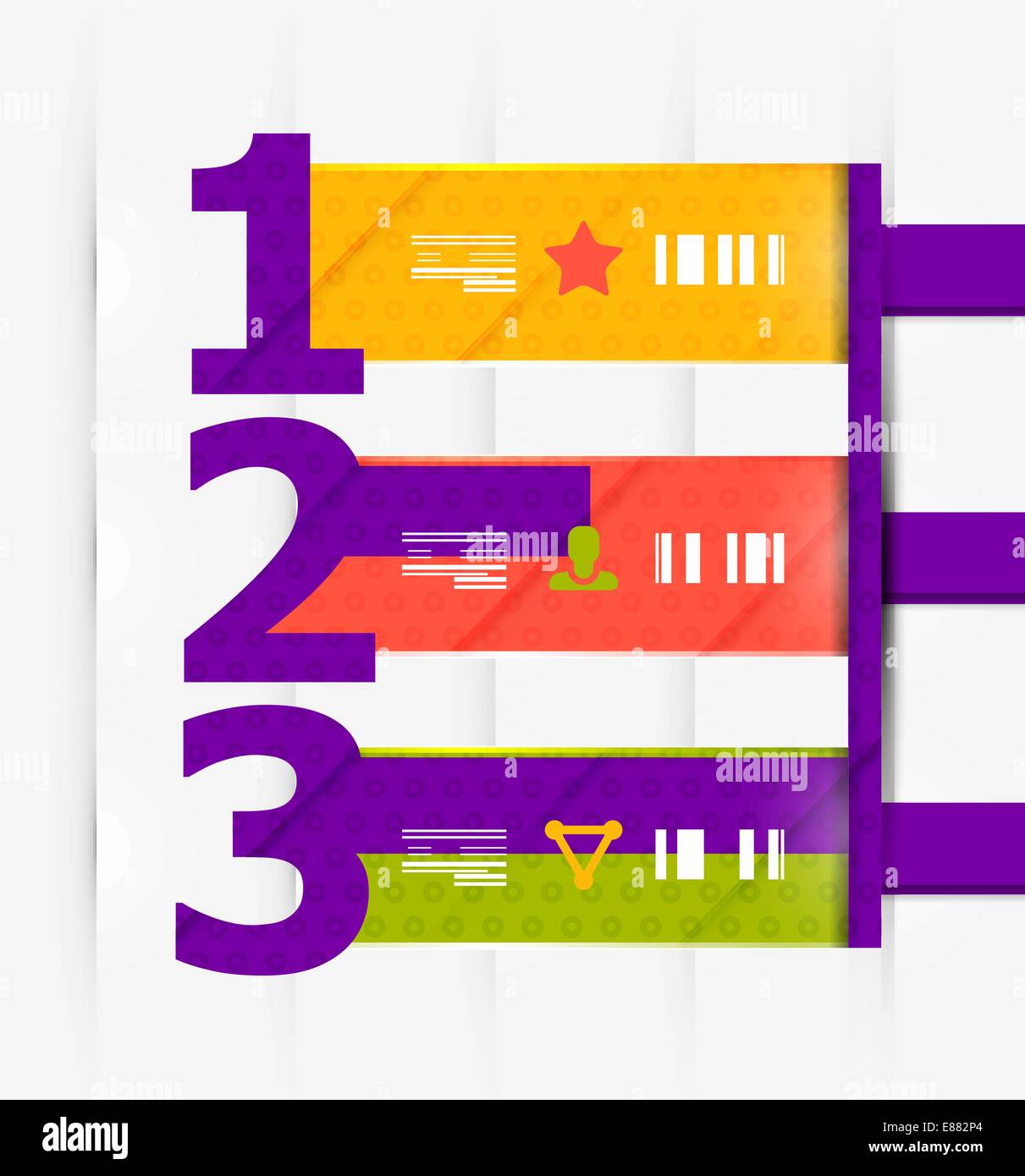 Numbered infographics hi-res stock photography and images - Alamy