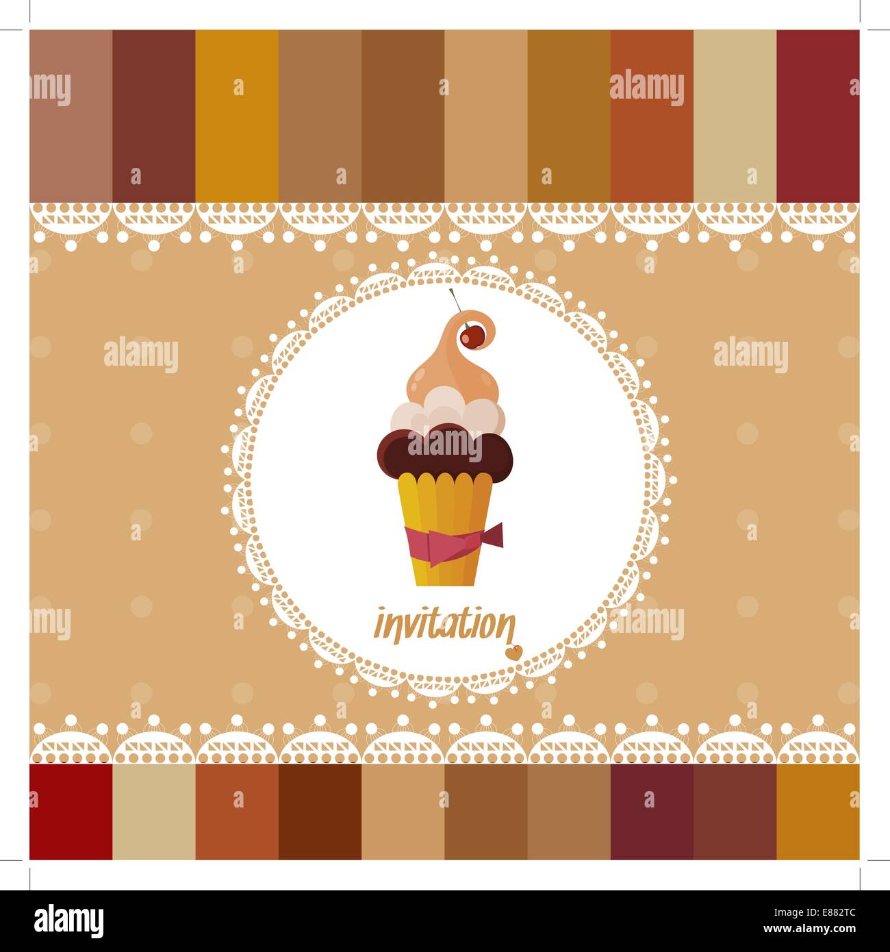 Vintage dessert menu card Cut Out Stock Images & Pictures - Alamy