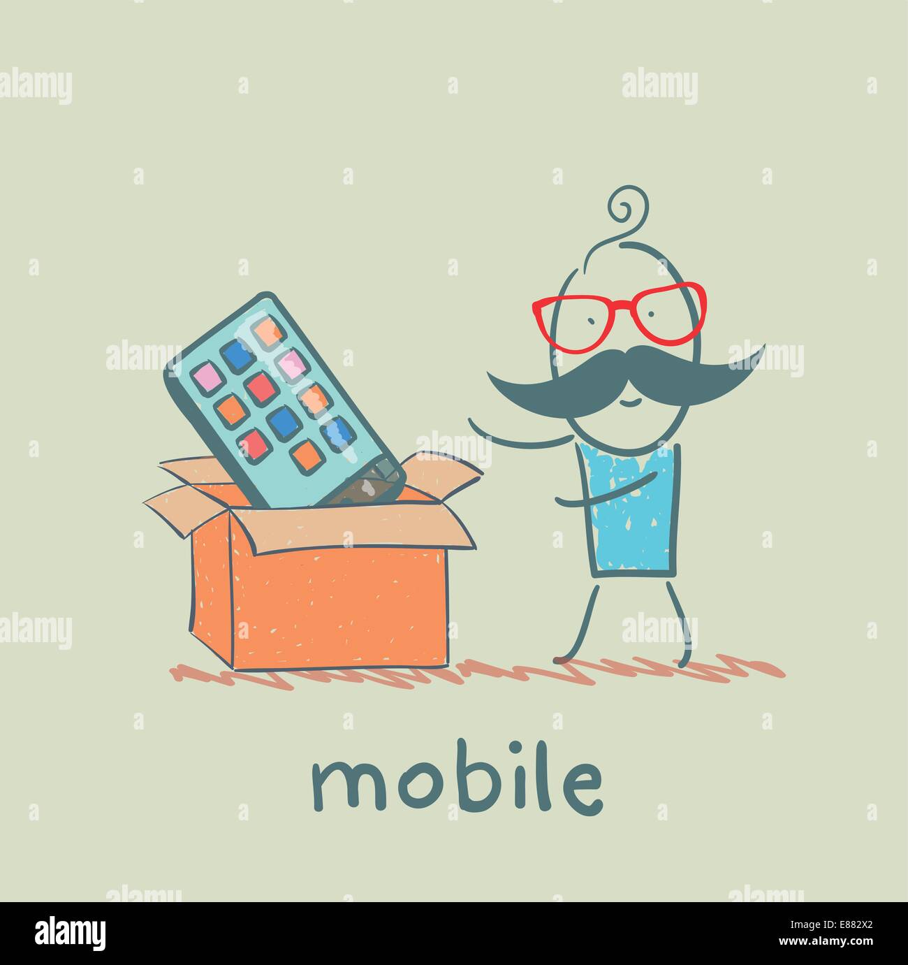 Telecommunications box art Stock Vector Images - Alamy