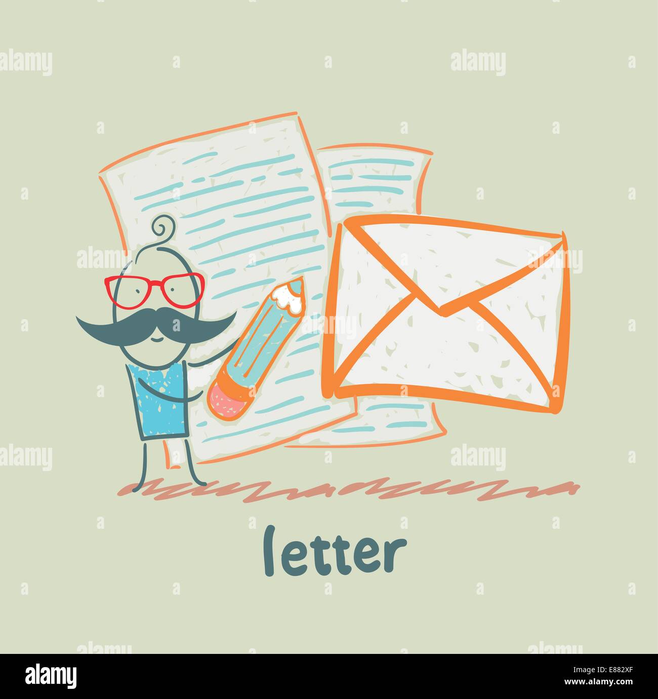 Old Fashioned Notice Stock Vector Images - Alamy