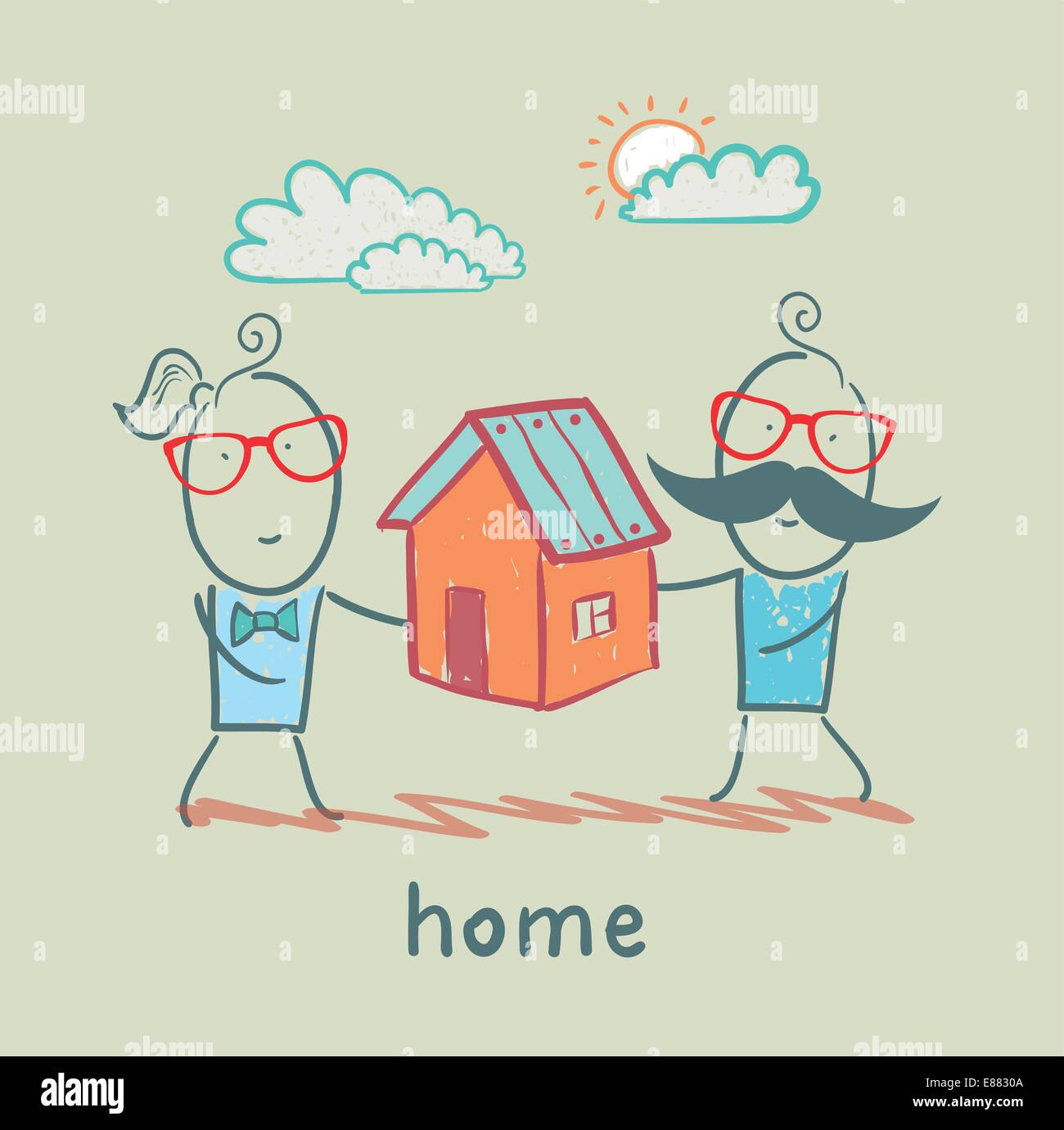 people keep house Stock Vector Image & Art - Alamy